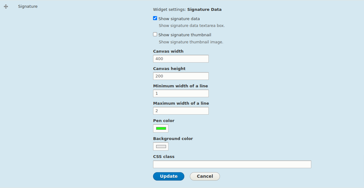 Signature Field | Drupal.org